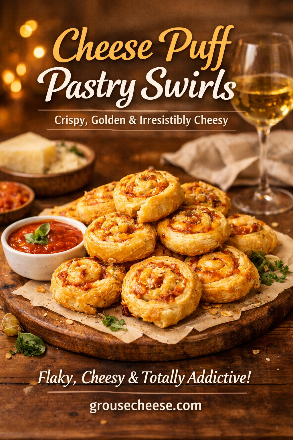 Cheese Puff Pastry Swirls: Quick and Delicious Appetizer - Grouse Cheese